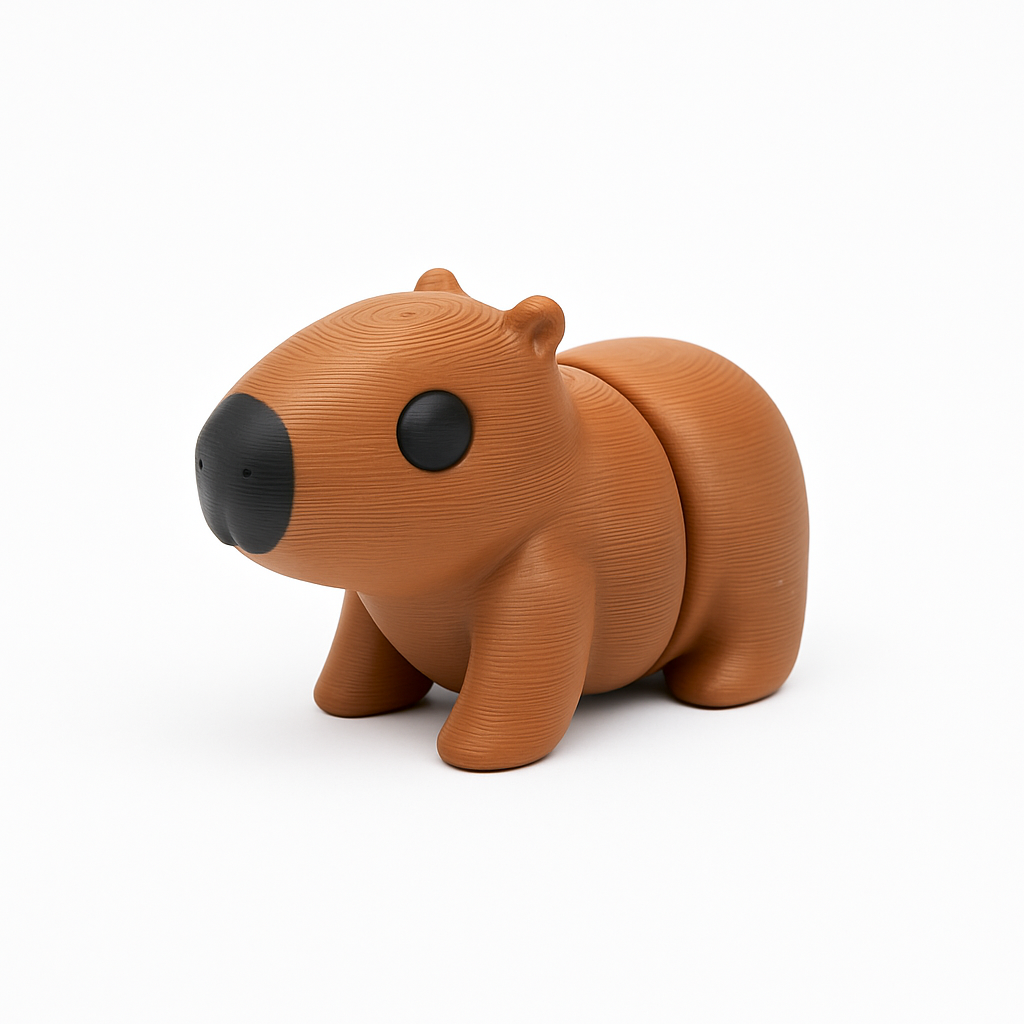 3D Printed Capybara Small - Unique 3D Figurine for Collectors ...